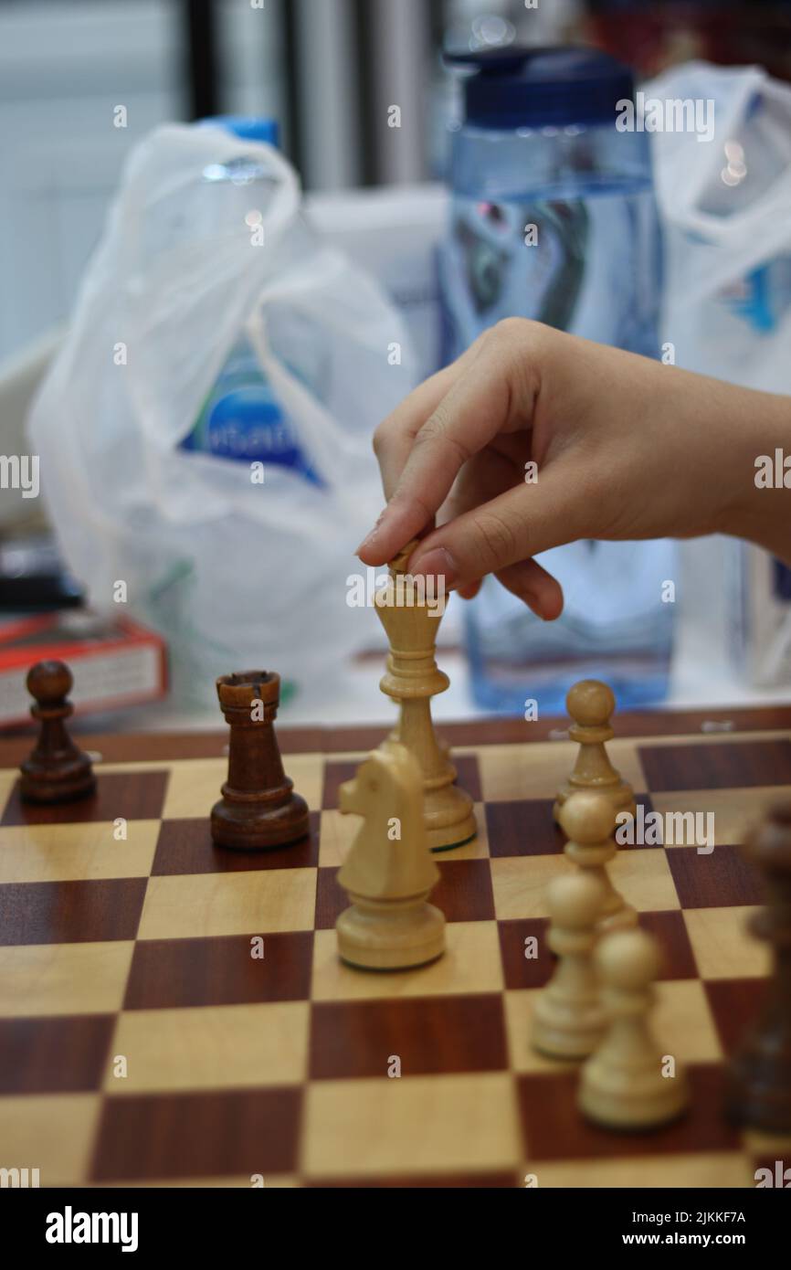 Moving queen during chess hi-res stock photography and images - Alamy