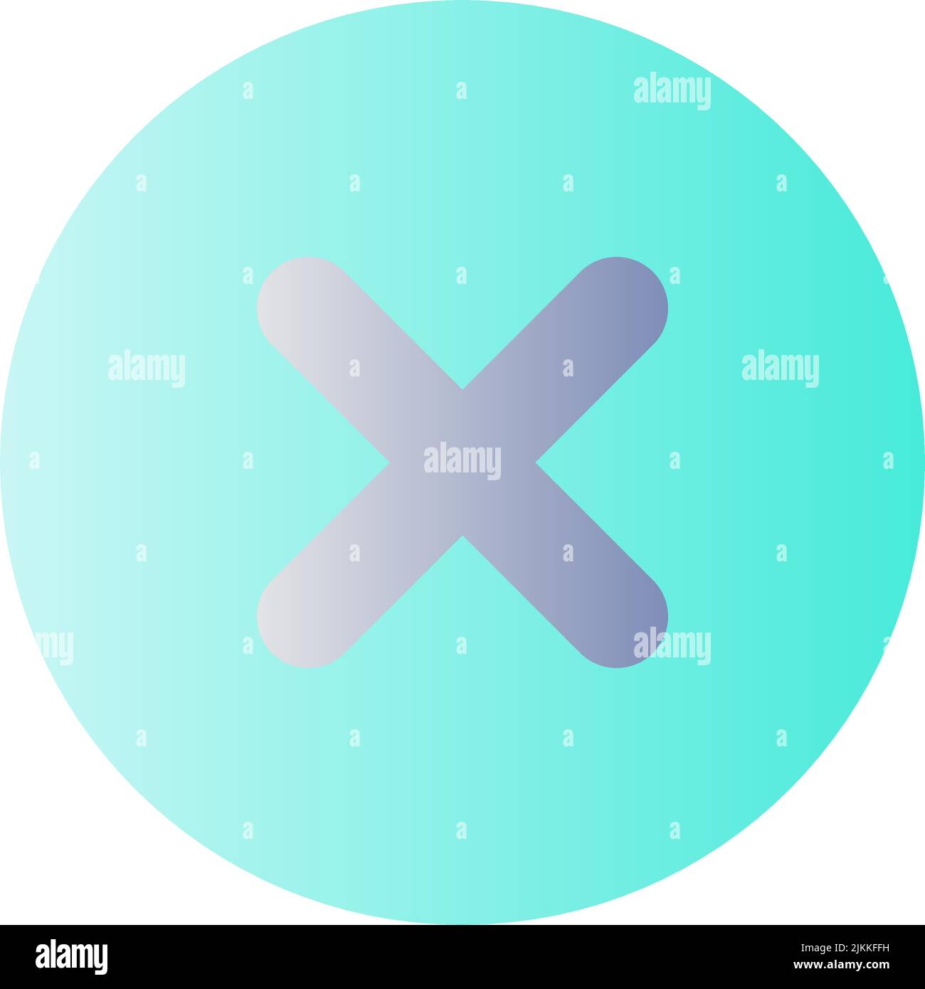 Delete button flat gradient color ui icon Stock Vector Image & Art - Alamy