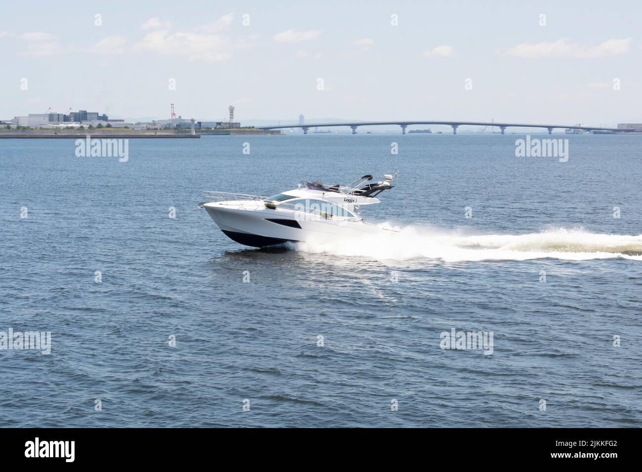 Sea recreation boat in harbour in Kobe, Japan Stock Photo - Alamy