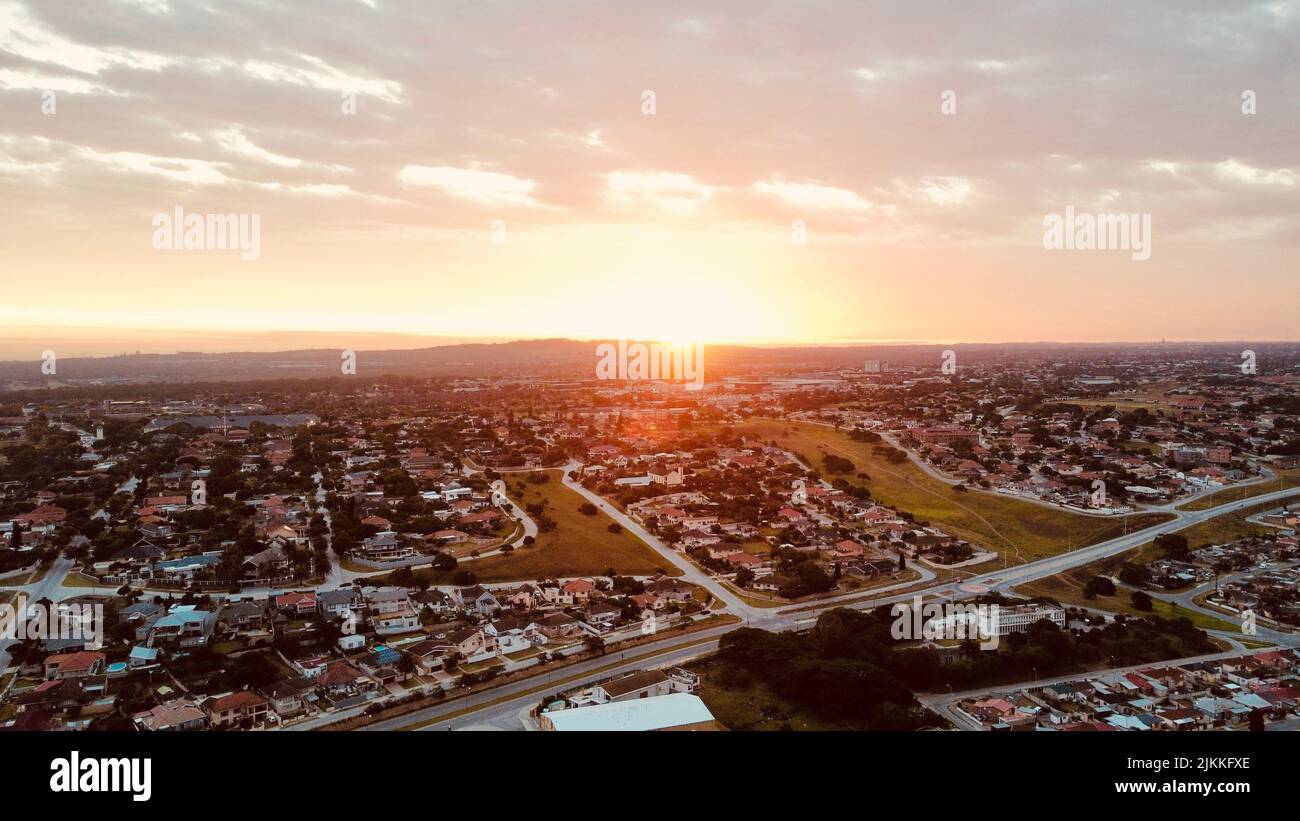 An aerial view of the Port Elizabeth, South Africa Stock Photo - Alamy