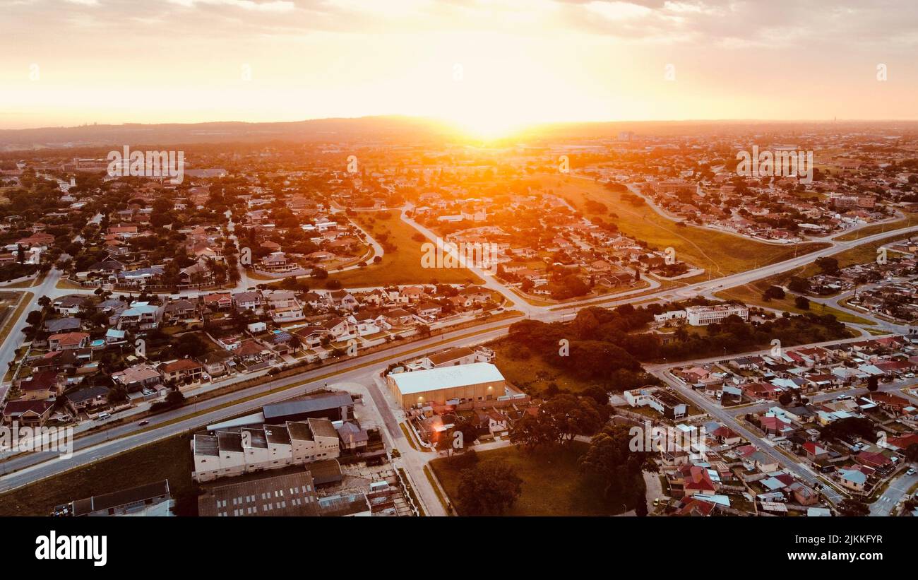 An aerial view of the Port Elizabeth, South Africa Stock Photo - Alamy