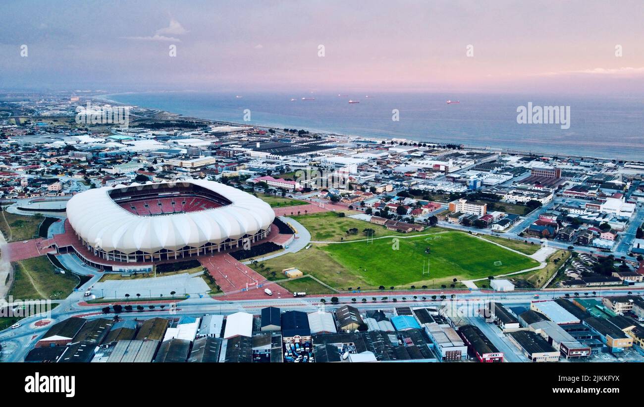 An aerial view of the Port Elizabeth, South Africa Stock Photo - Alamy