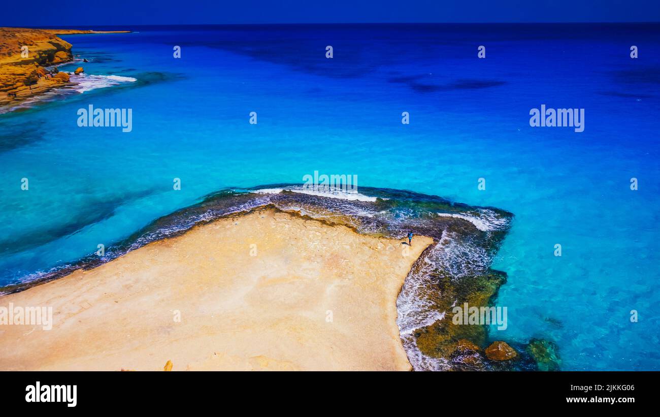 An aerial view of tropical coral reef Stock Photo - Alamy