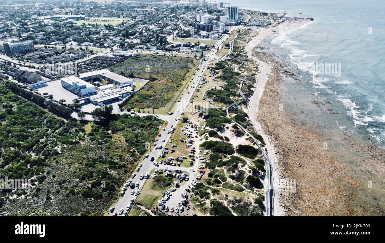 An aerial view of the Port Elizabeth, South Africa Stock Photo - Alamy