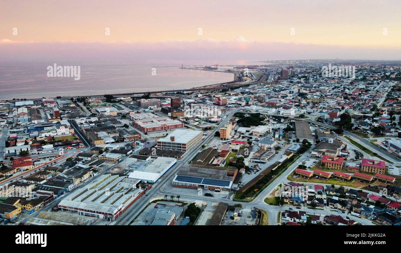 An aerial view of the Port Elizabeth, South Africa Stock Photo - Alamy