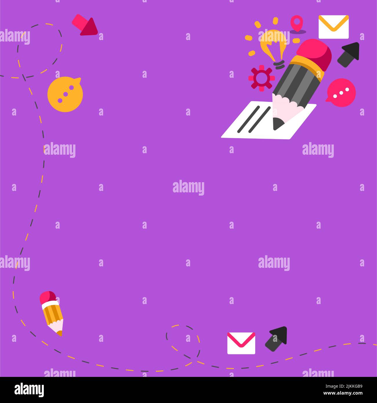 Writing On Paper With Pencil Current Ideas. Taking Notes From Recent ...