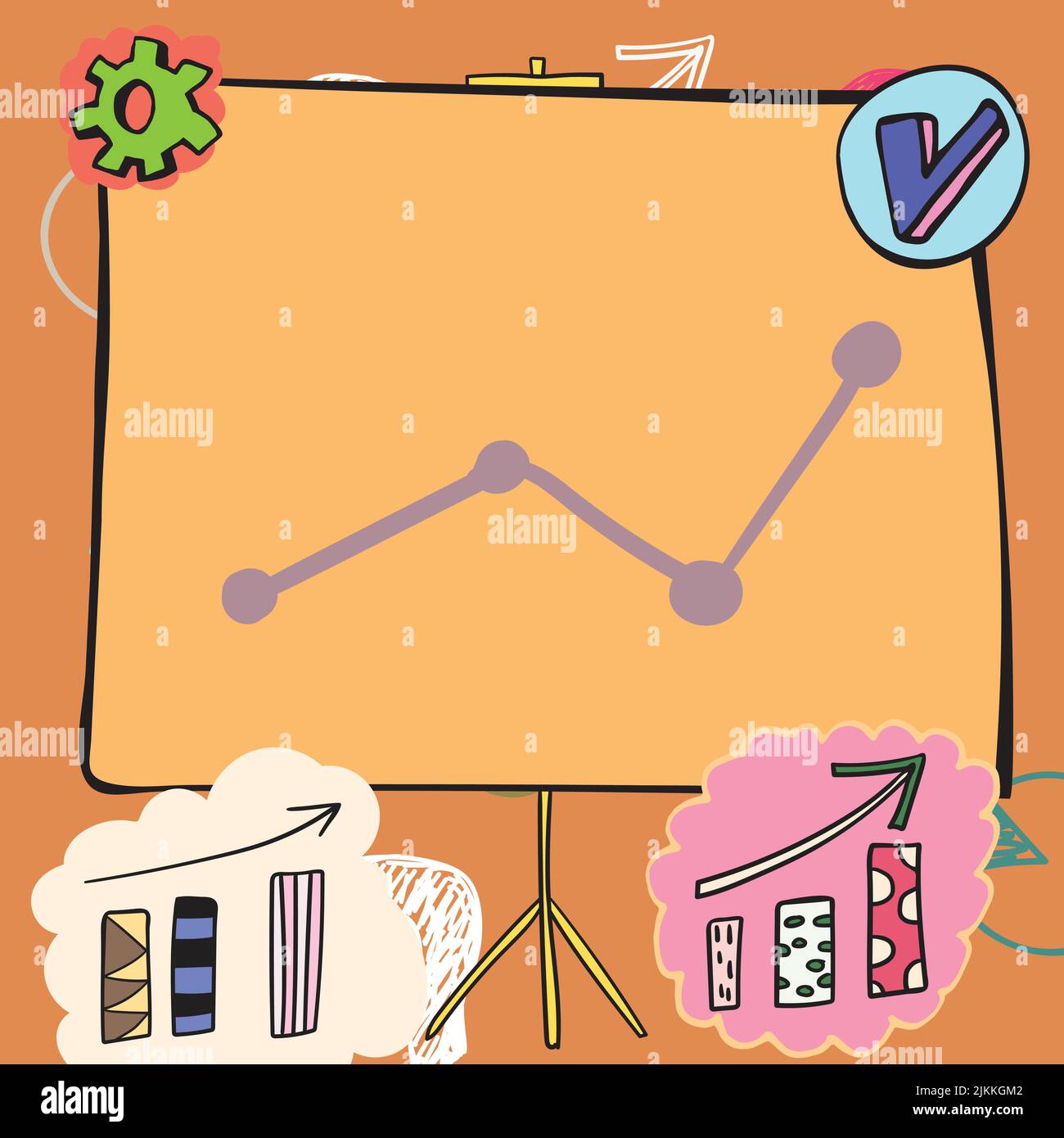 Important Messages Presented On Presentation Board With Arrows Up ...