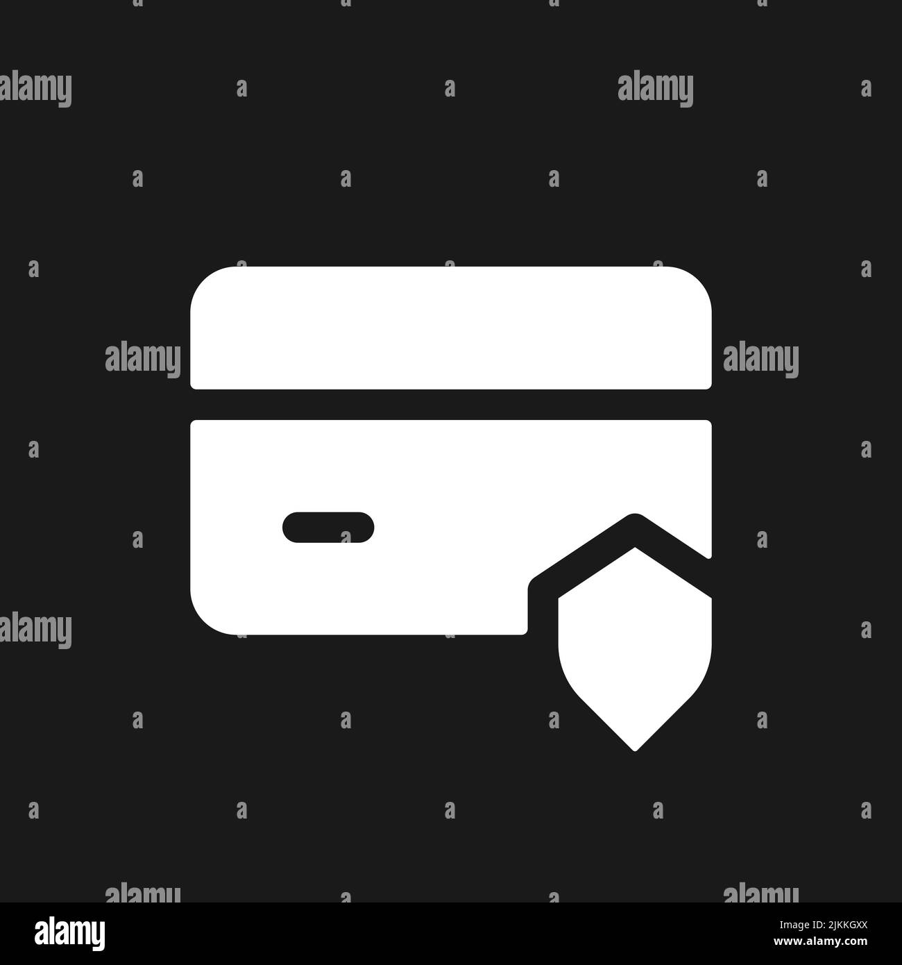 Payment card security dark mode glyph ui icon Stock Vector Image & Art ...