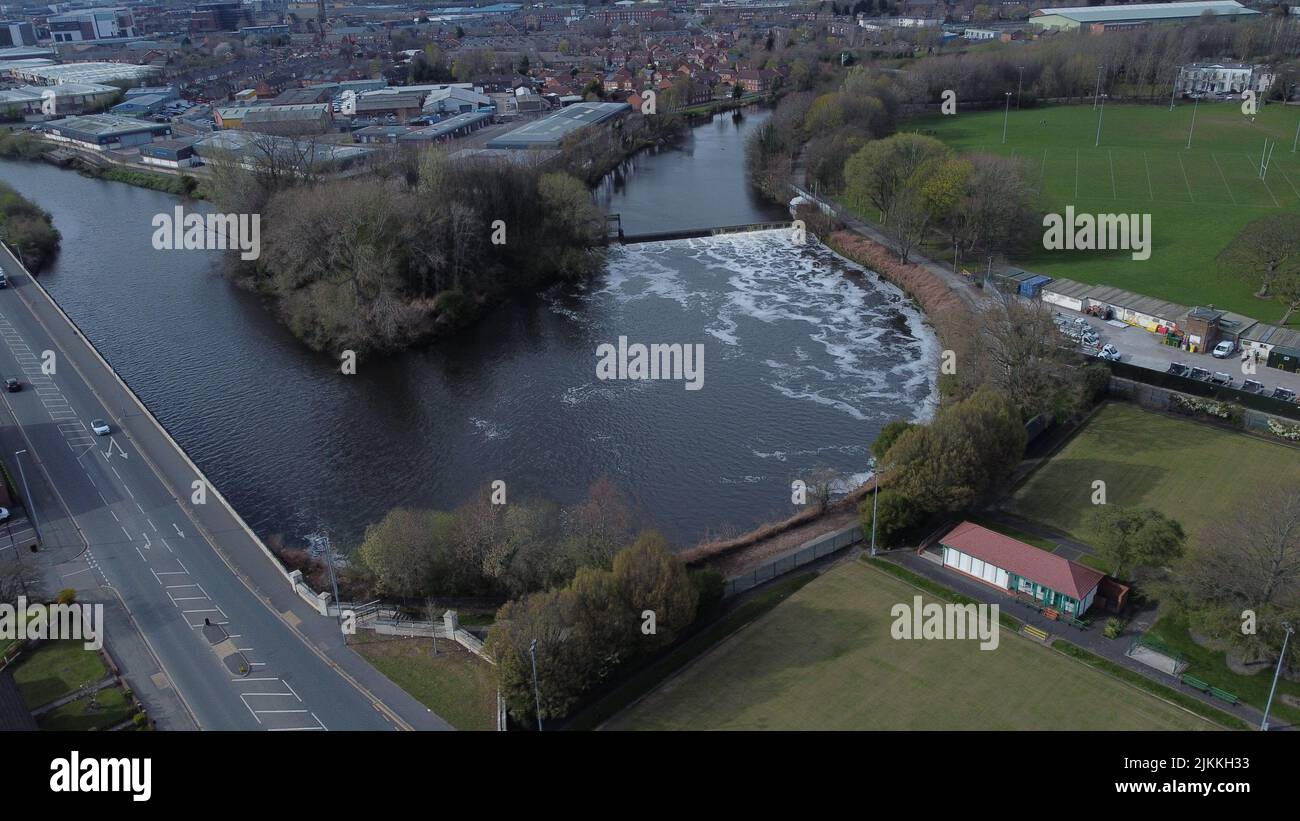 Aerial view river mersey in hi-res stock photography and images - Alamy