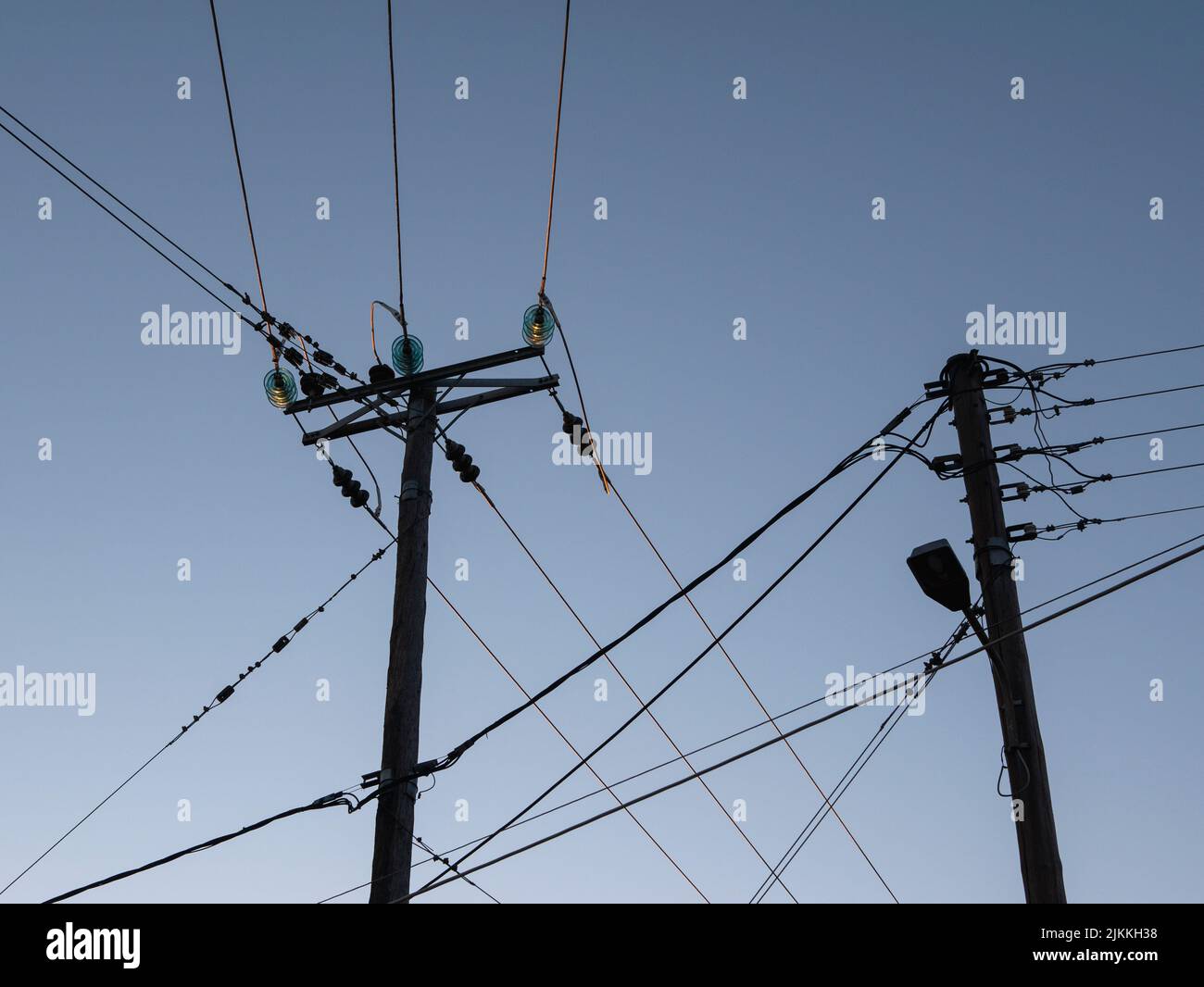 Telephone poles and wires hi-res stock photography and images - Alamy