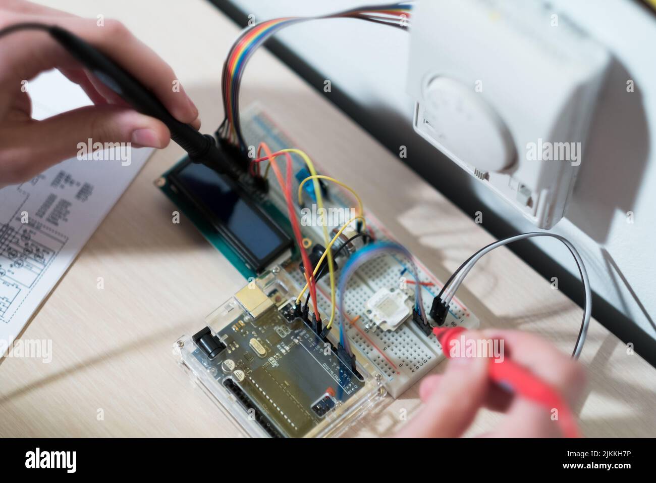 smart home technology engineering control system Stock Photo - Alamy
