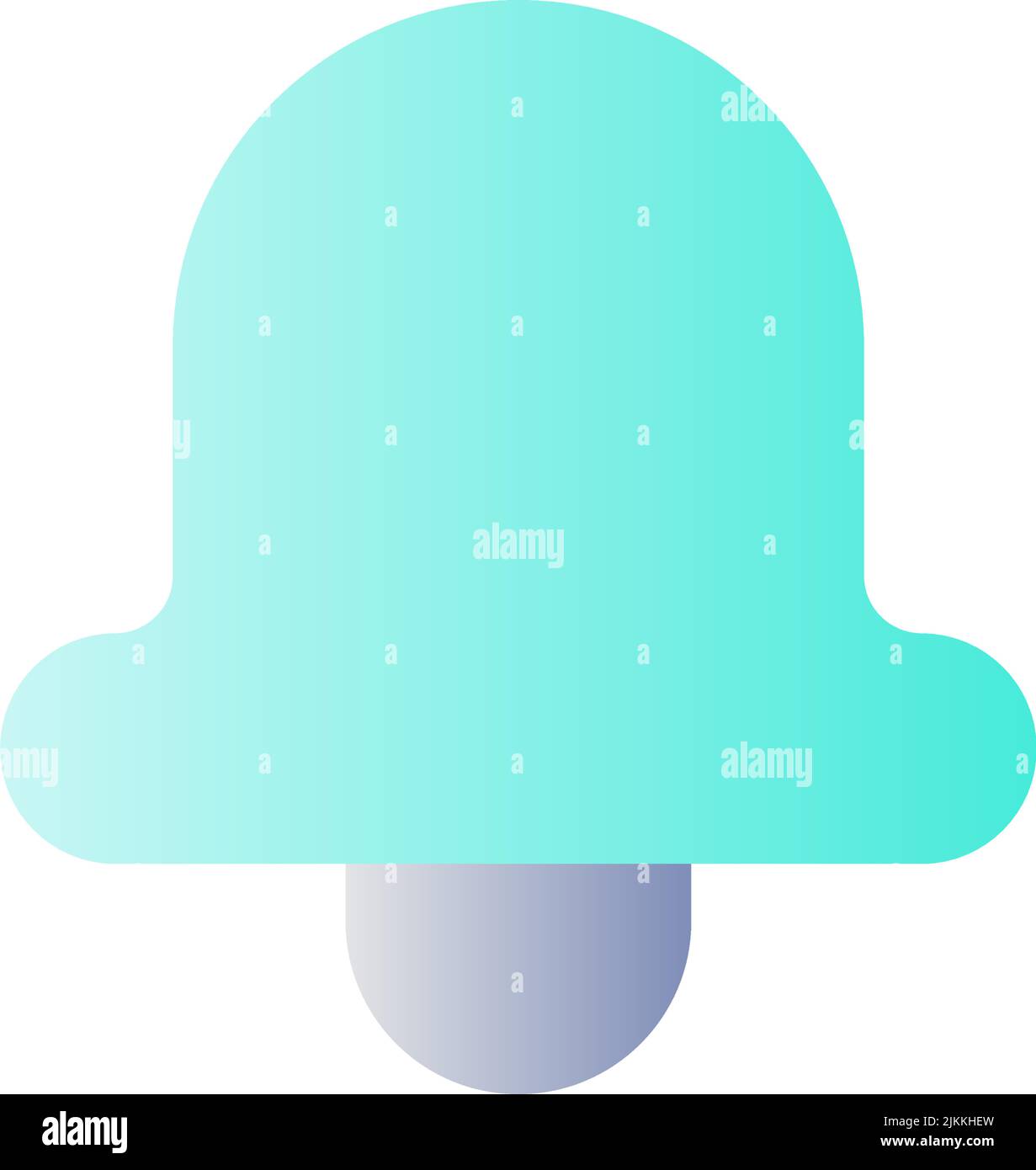 Notifications flat gradient color ui icon Stock Vector Image & Art - Alamy