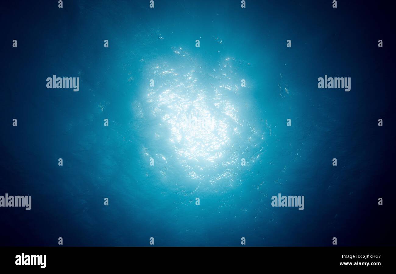 A blue surface becoming darker from the center to the corners. Great ...