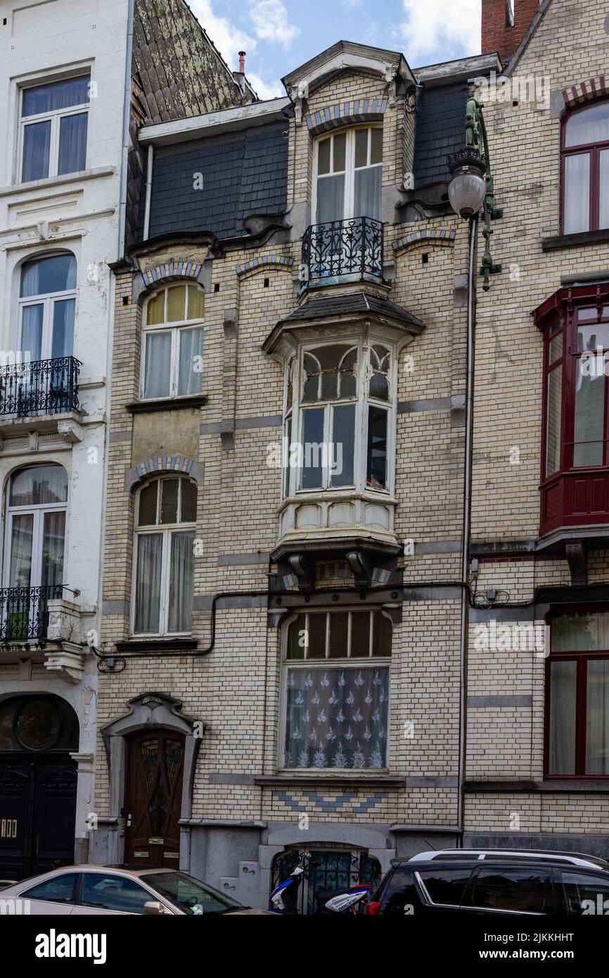 The flemish historical buildings in downtown Brussels, Belgium, Europe ...