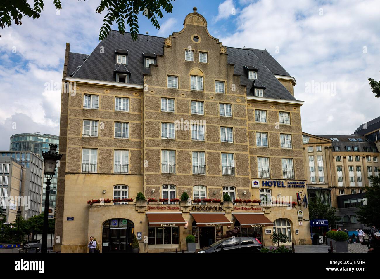 The historical flemish building in downtown Brussels, Belgium, Europe ...