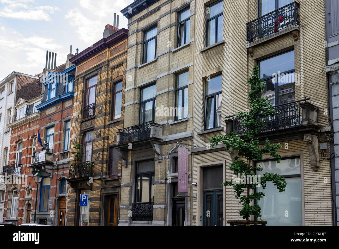 The flemish historical buildings in downtown Brussels, Belgium, Europe ...