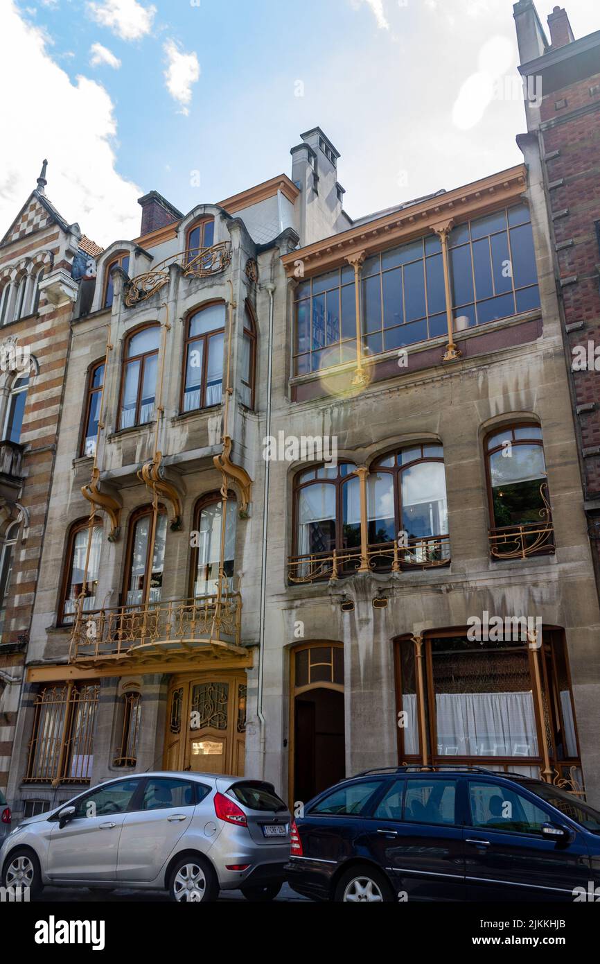 The flemish historical buildings in downtown Brussels, Belgium, Europe ...
