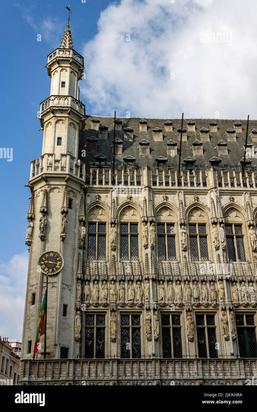 The historical flemish building in downtown Brussels, Belgium, Europe ...