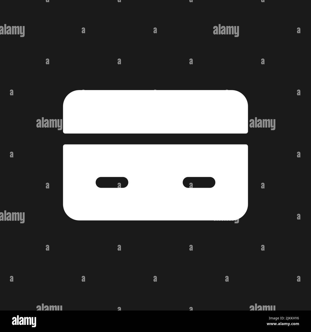 Payment card dark mode glyph ui icon Stock Vector Image & Art - Alamy