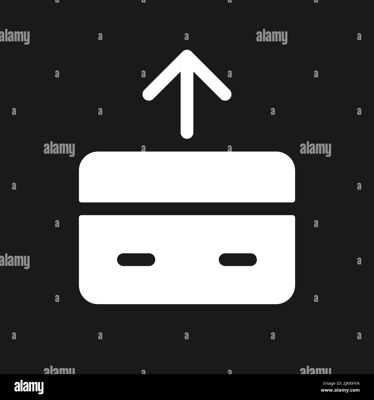 Send money dark mode glyph ui icon Stock Vector Image & Art - Alamy
