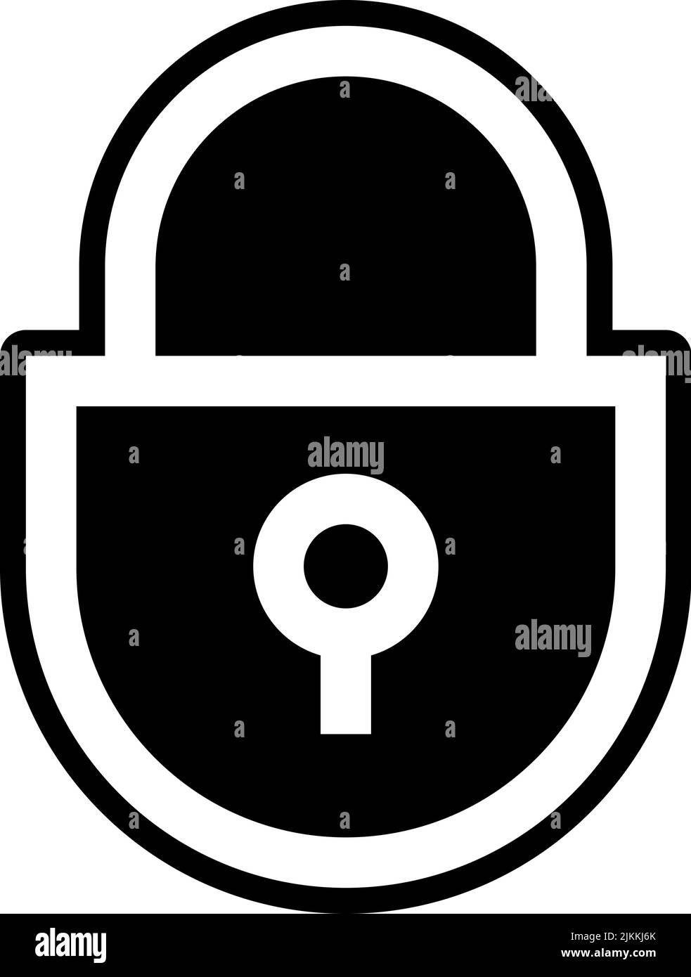 lock icon black vector illustration Stock Vector Image & Art - Alamy