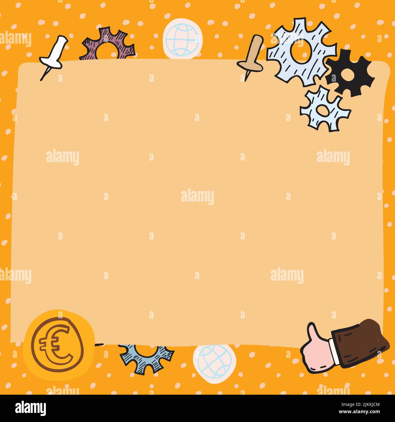 Pinned Presentation Board With Important Messages Written In. Crutial ...