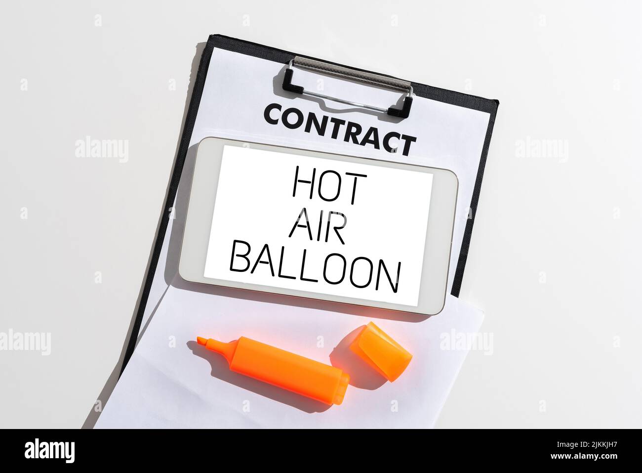 Sign displaying Hot Air Balloon. Business approach Have a ride in the ...