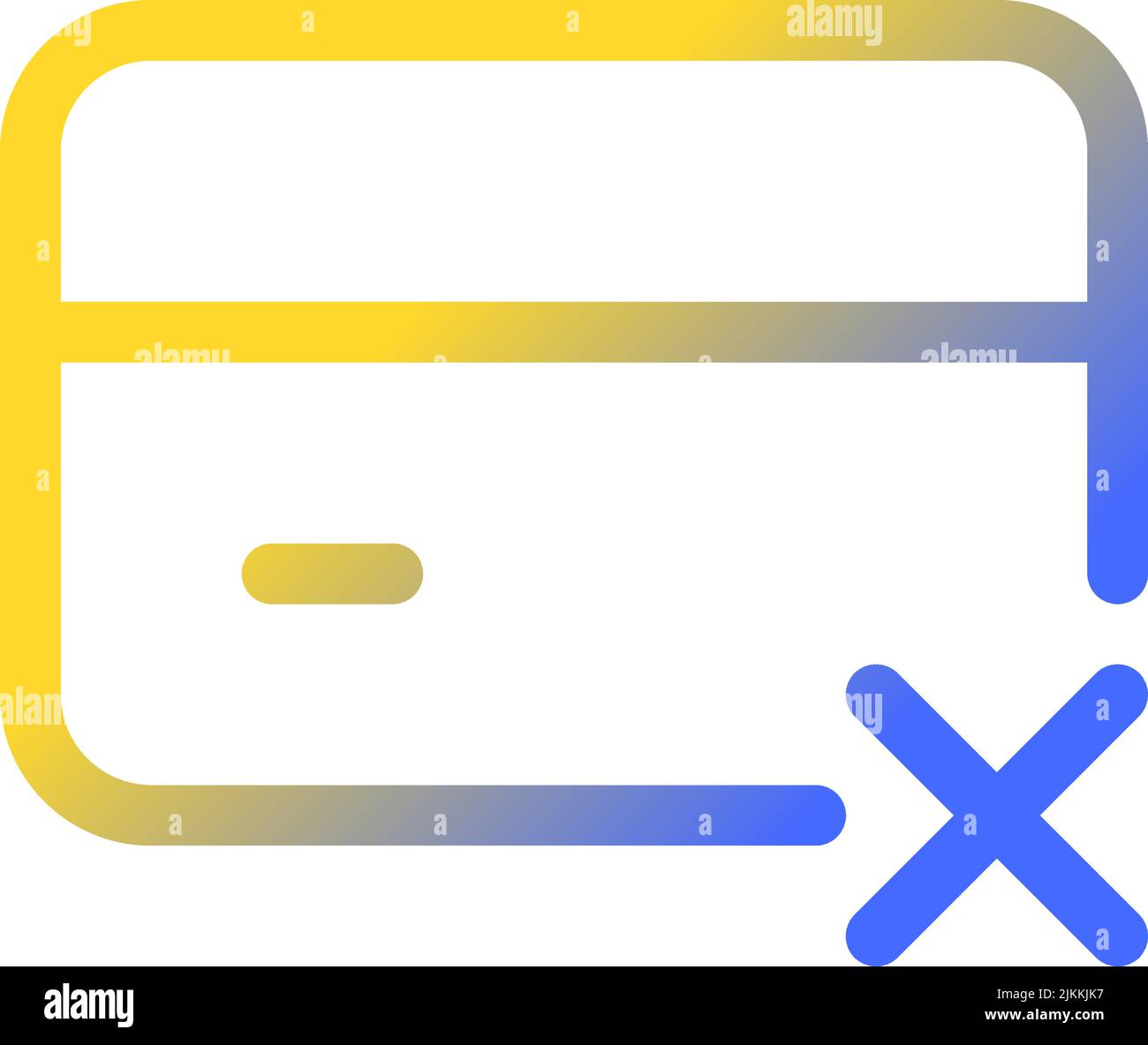 Payment card block pixel perfect gradient linear ui icon Stock Vector Image & Art - Alamy