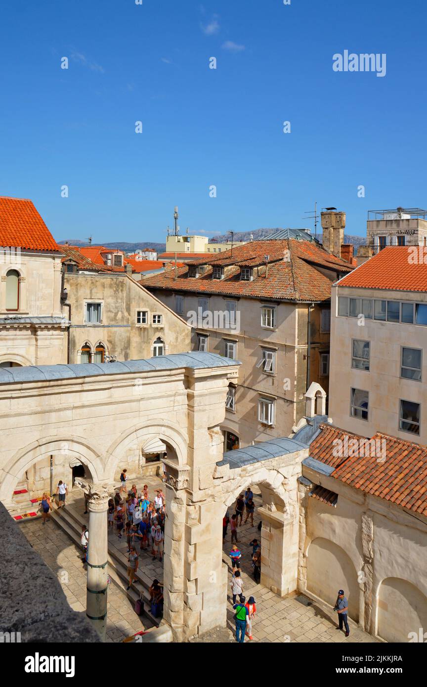 A vertical cityscape of Split, Croatia Stock Photo - Alamy