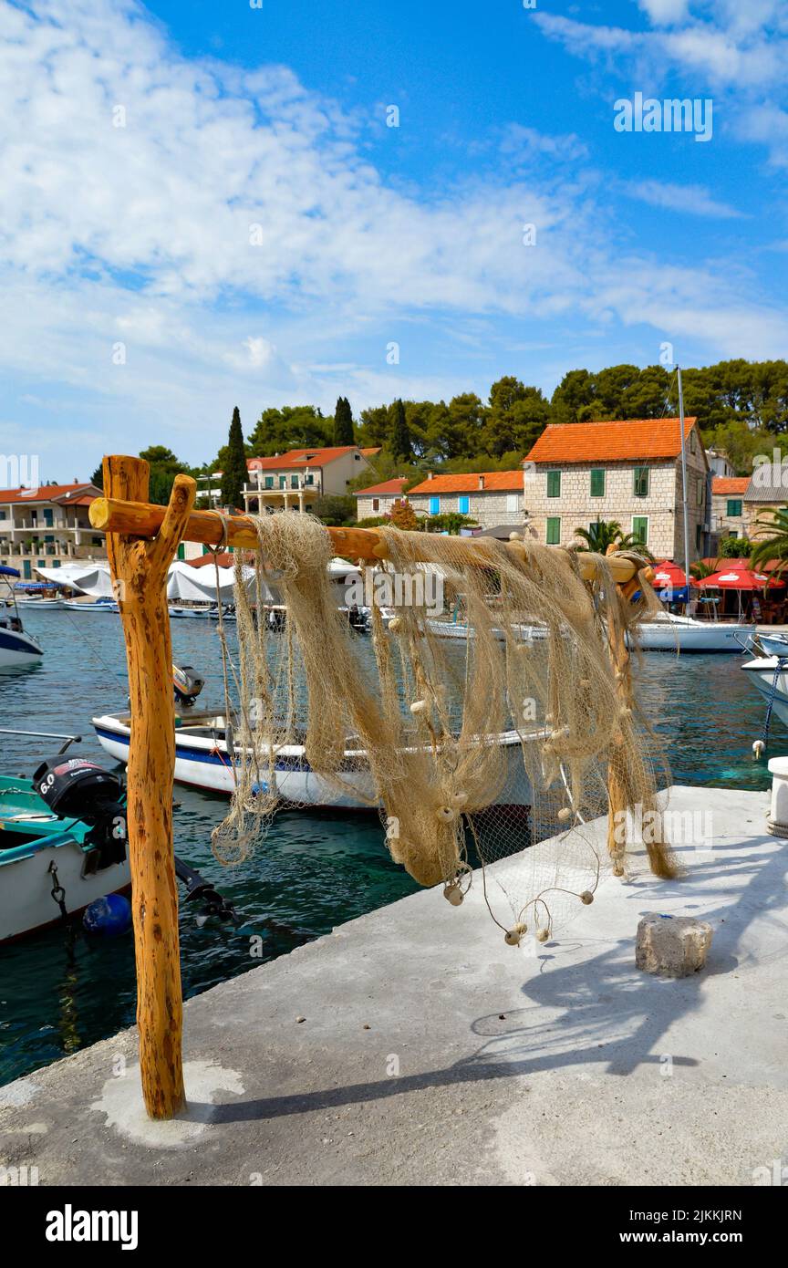 The small town of Solta on one of the many islands that can be reached ...