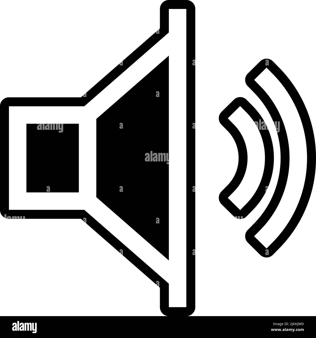 volume icon black vector illustration Stock Vector Image & Art - Alamy