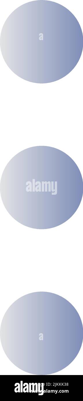 Three vertical dots menu flat gradient color ui icon Stock Vector Image ...