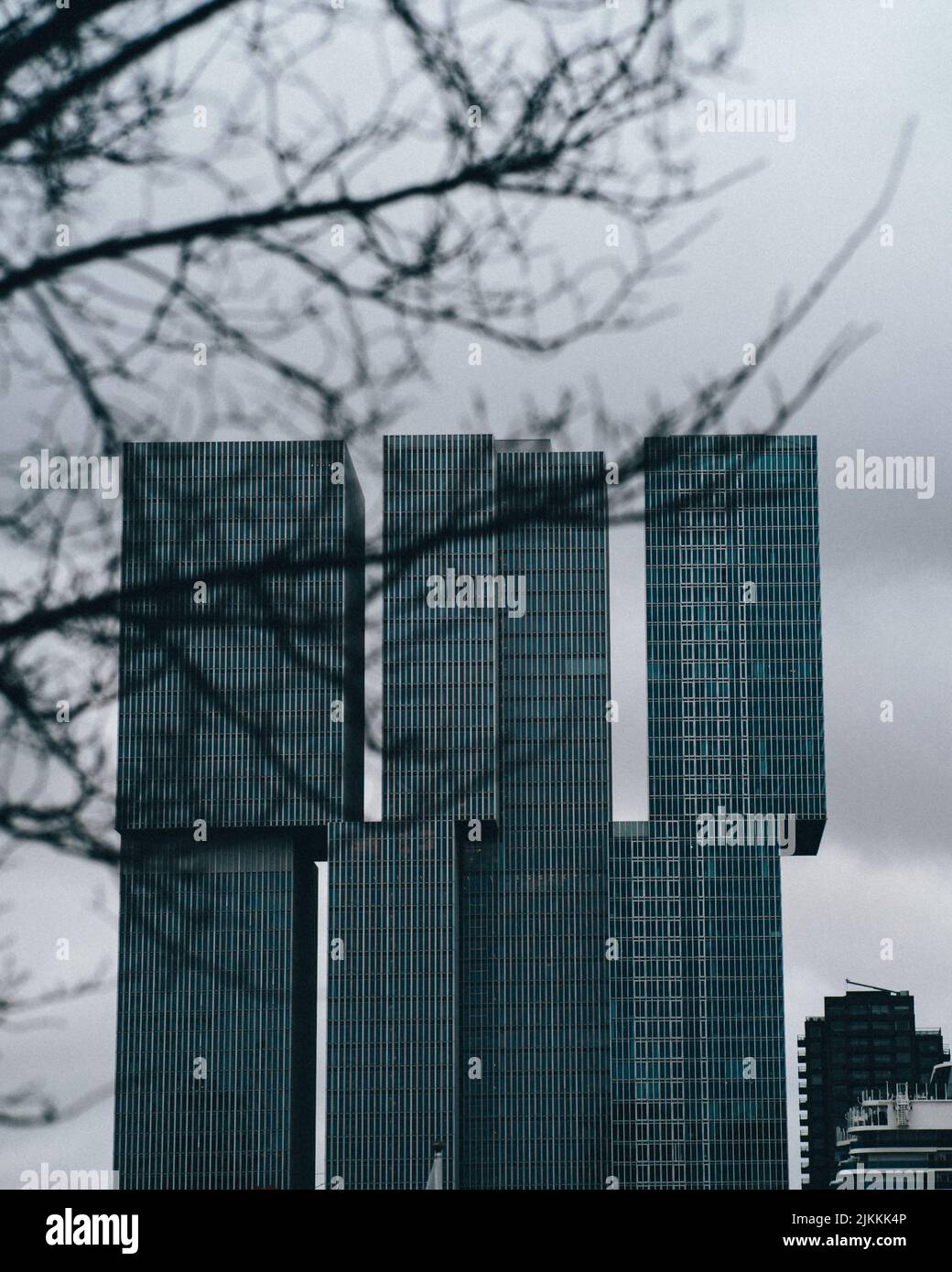 The facade of De Rotterdam residential and office building in ...