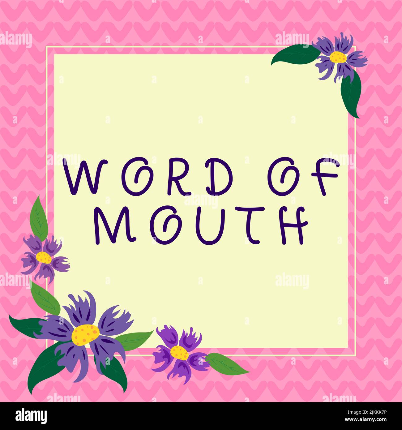 Handwriting text Word Of Mouth. Business showcase Oral spreading of ...