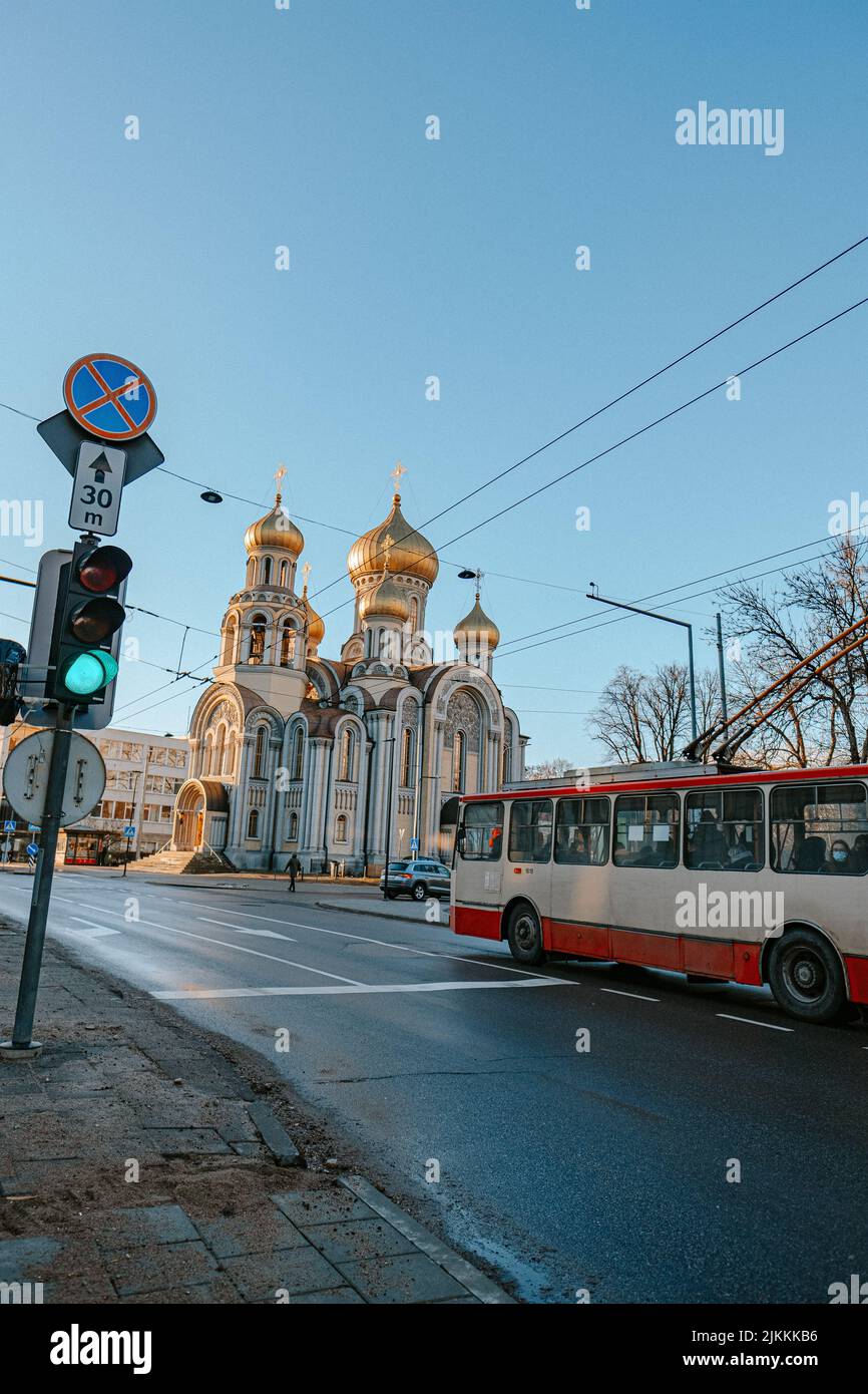 A beautiful scenery of the historic city of Vilnius, Lithuania Stock ...