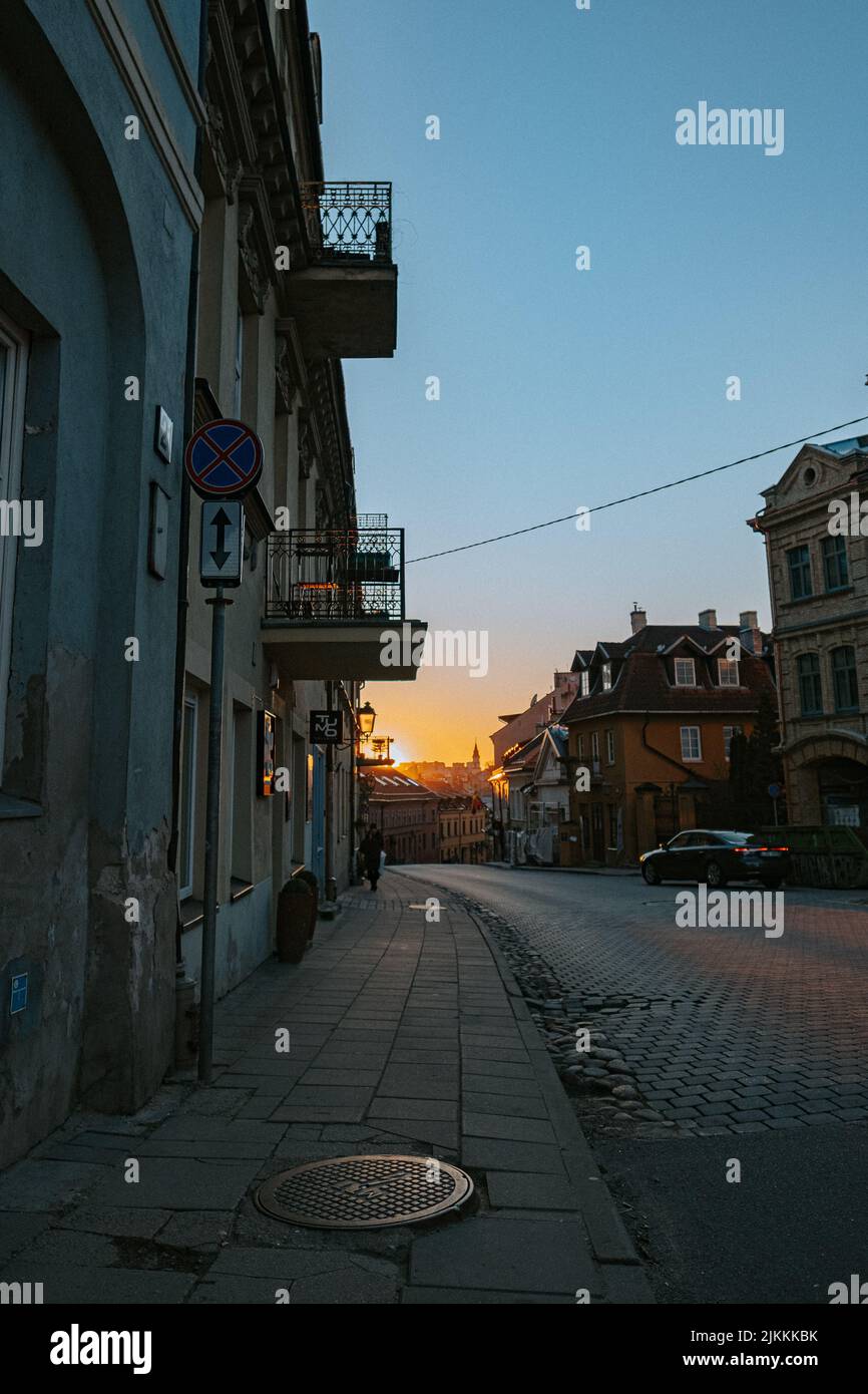 A beautiful scenery of the historic city of Vilnius, Lithuania Stock ...