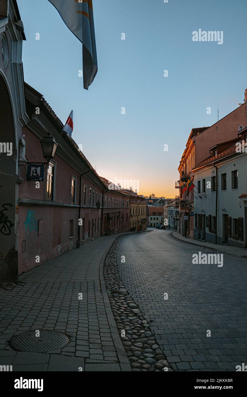 A beautiful scenery of the historic city of Vilnius, Lithuania Stock ...