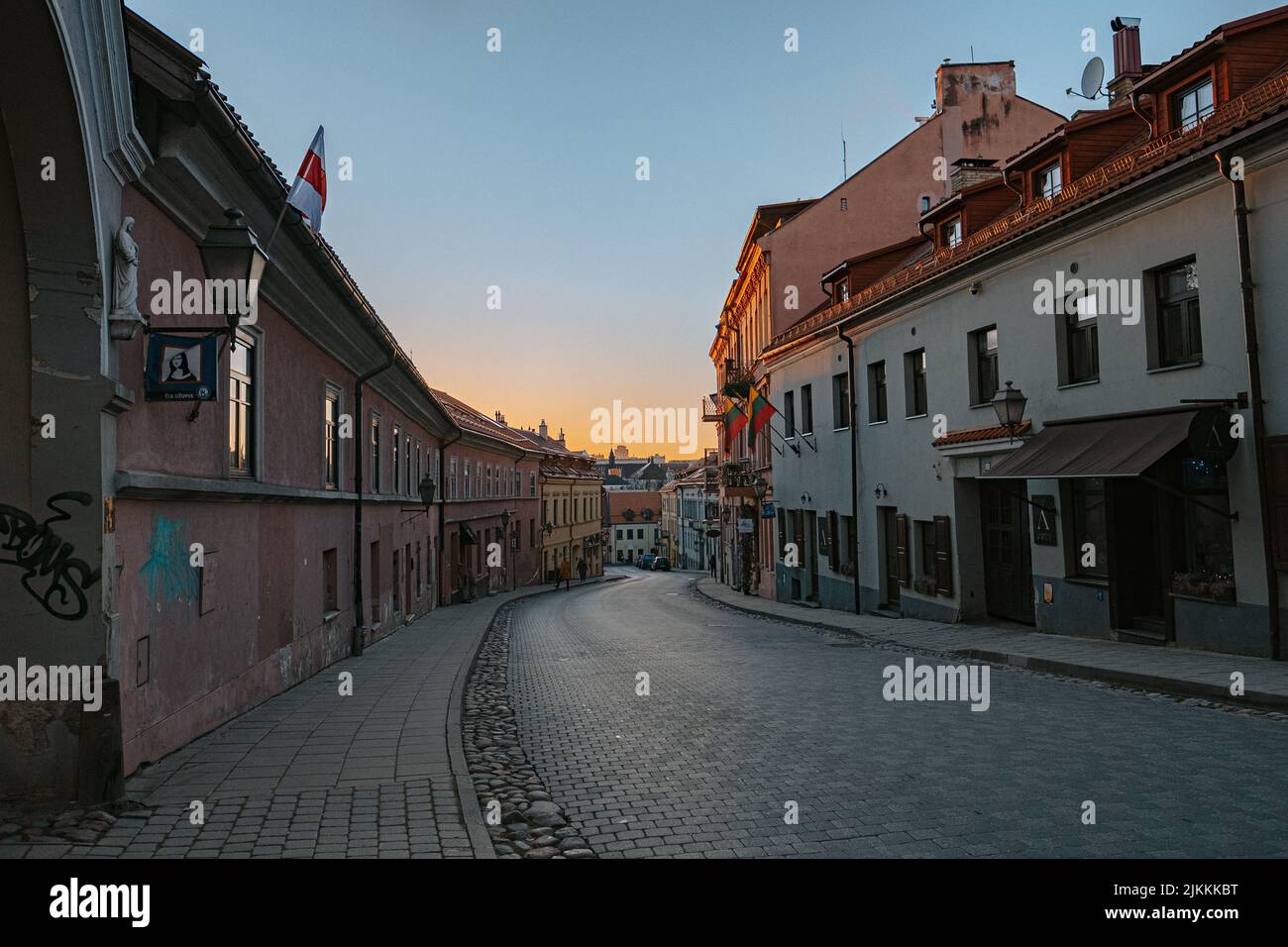 A beautiful scenery of the historic city of Vilnius, Lithuania Stock ...