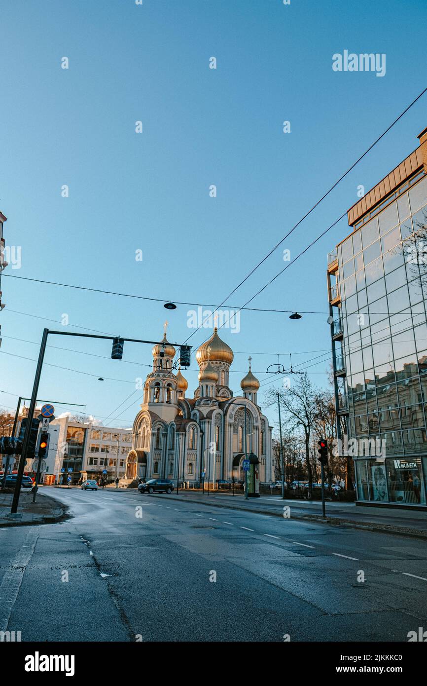 A beautiful scenery of the historic city of Vilnius, Lithuania Stock ...