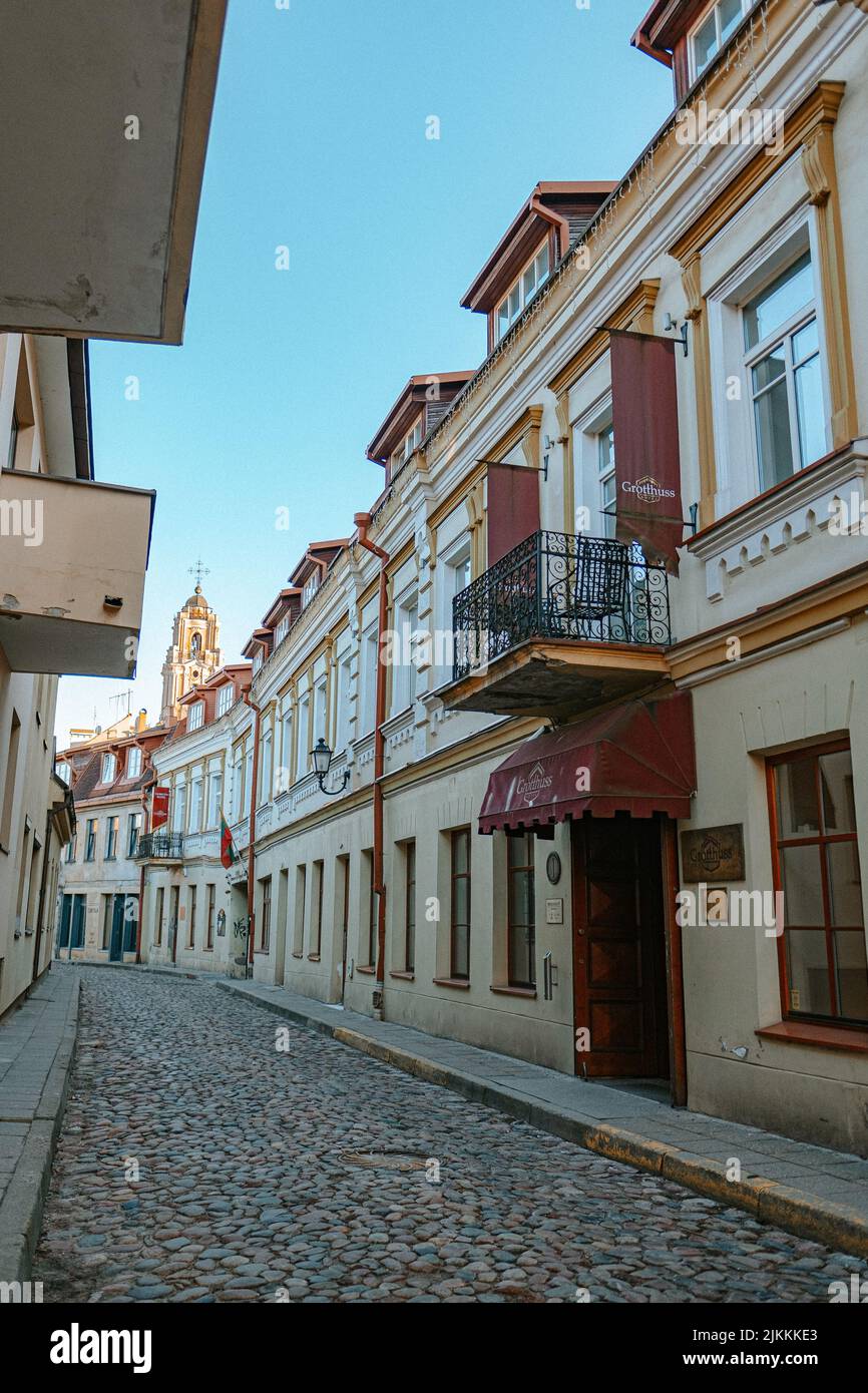 A beautiful scenery of the historic city of Vilnius, Lithuania Stock ...
