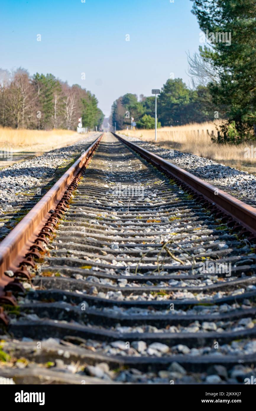 Beautiful shot railway track hi-res stock photography and images - Alamy