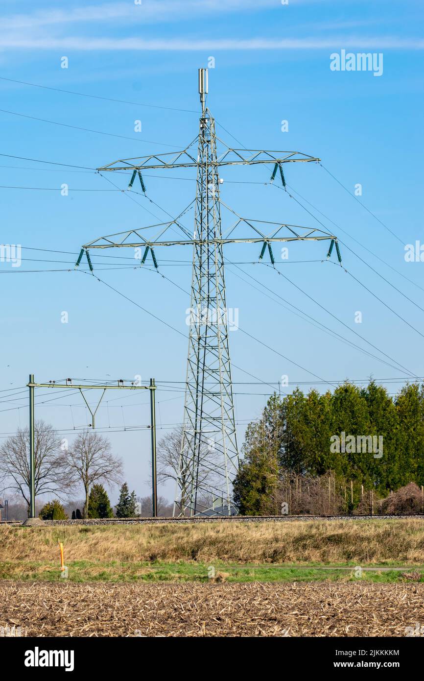 Beautiful shot electricity tower hi-res stock photography and images ...