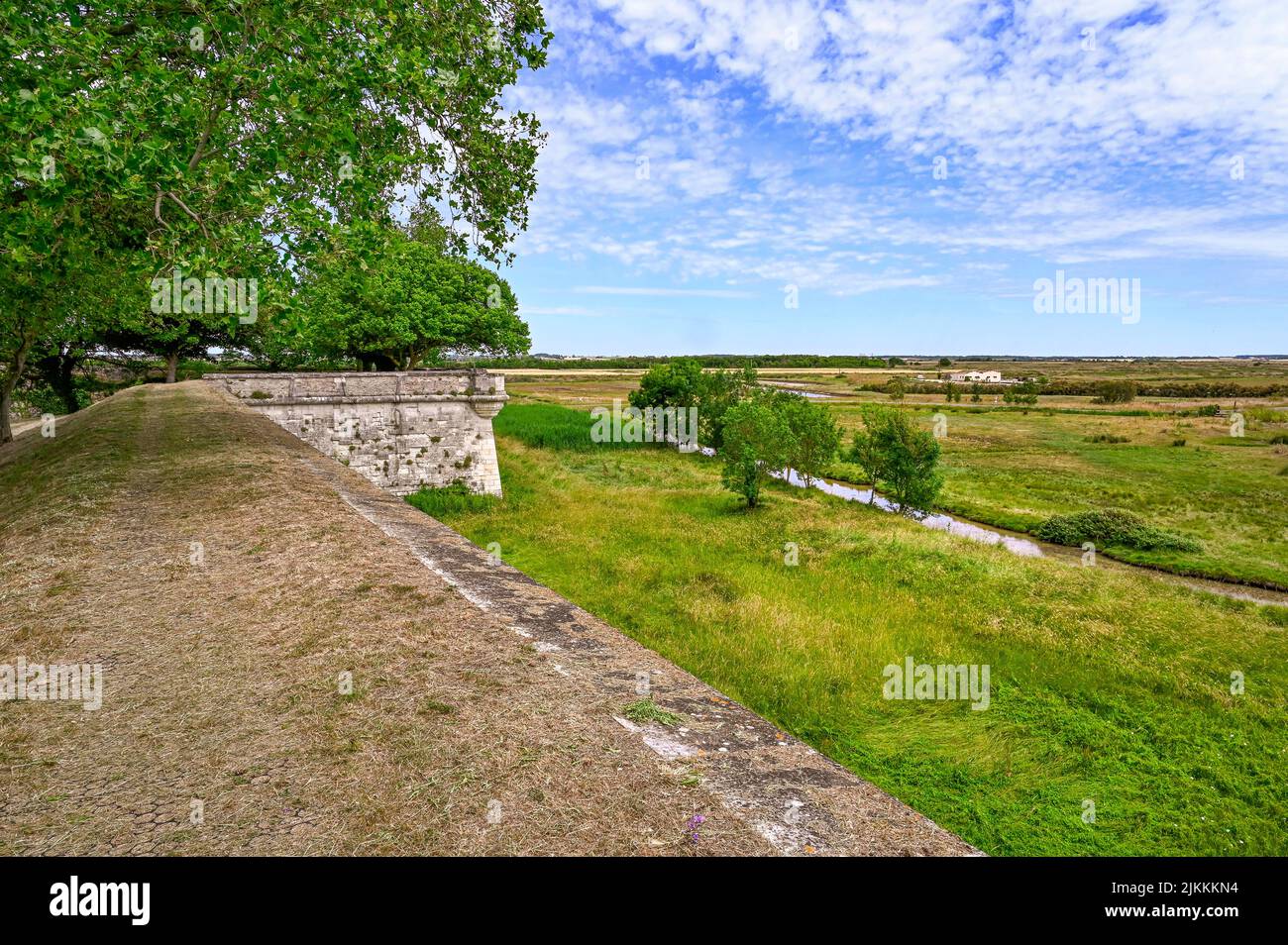At Brouage, you can walk the walls of the citadel and enjoy wide views ...