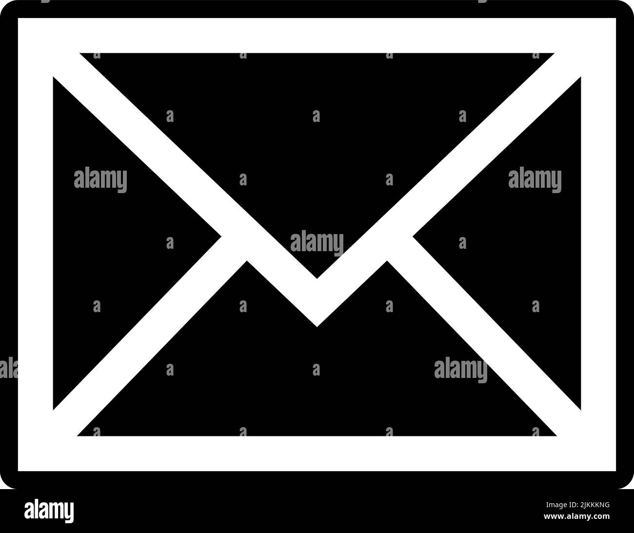 message icon black vector illustration Stock Vector Image & Art - Alamy