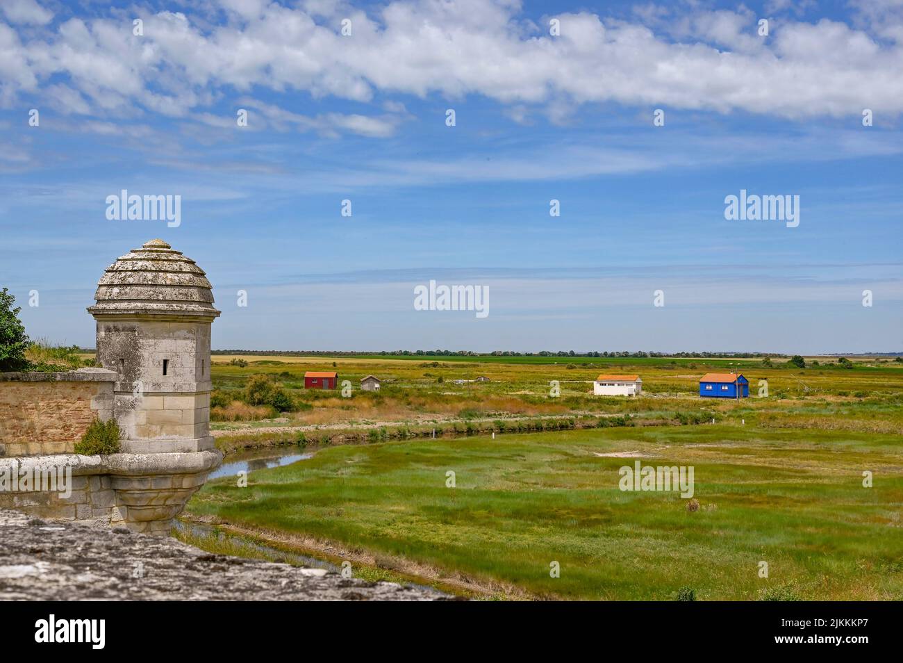 Emerging in the middle of the marshes between Rochefort and the ...