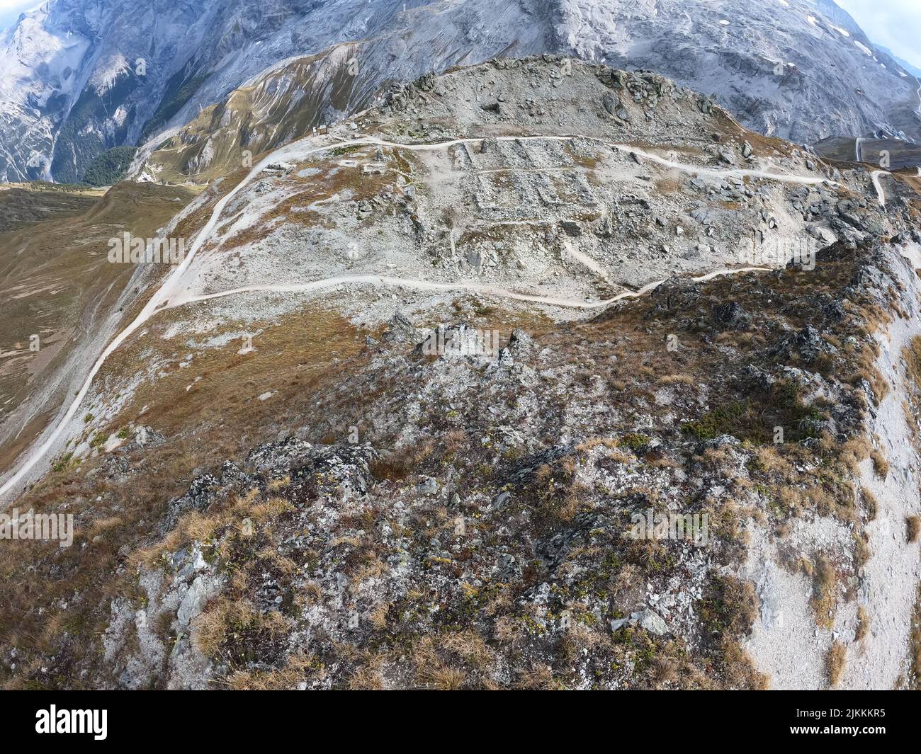An aerial shot of a Stelvio pass Stock Photo - Alamy