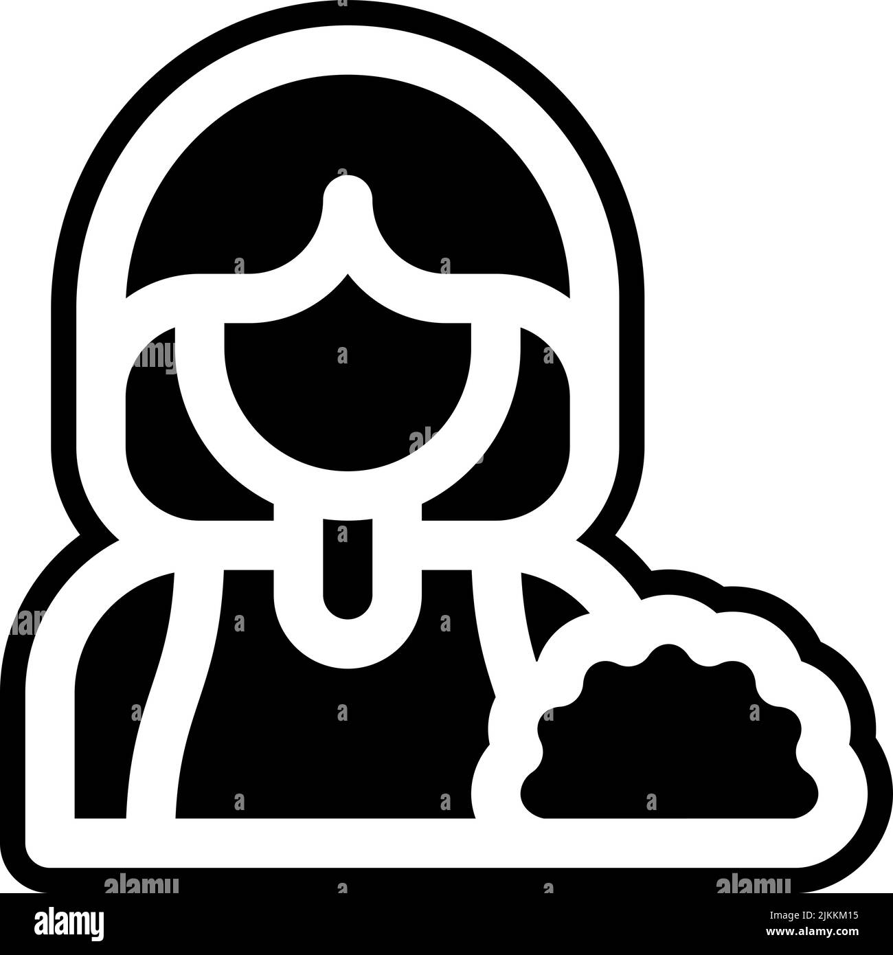 cheerleader icon black vector illustration Stock Vector Image & Art - Alamy