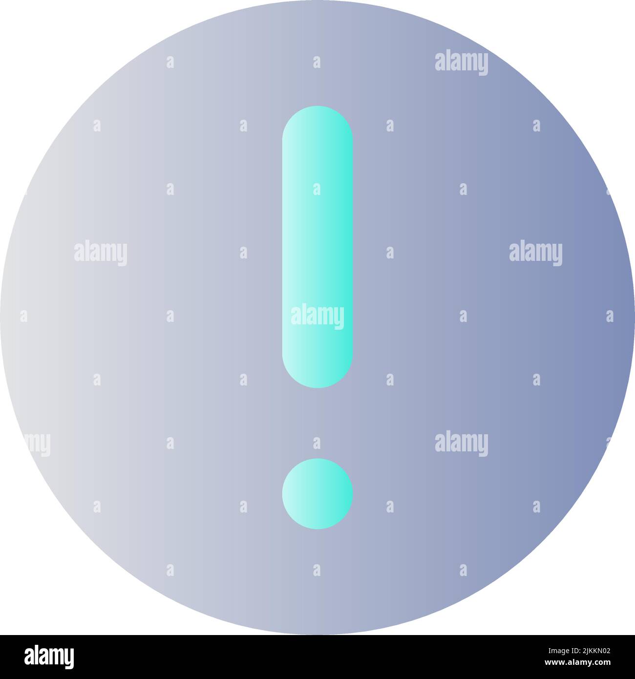 Circular shaped exclamation mark flat gradient color ui icon Stock Vector Image & Art - Alamy