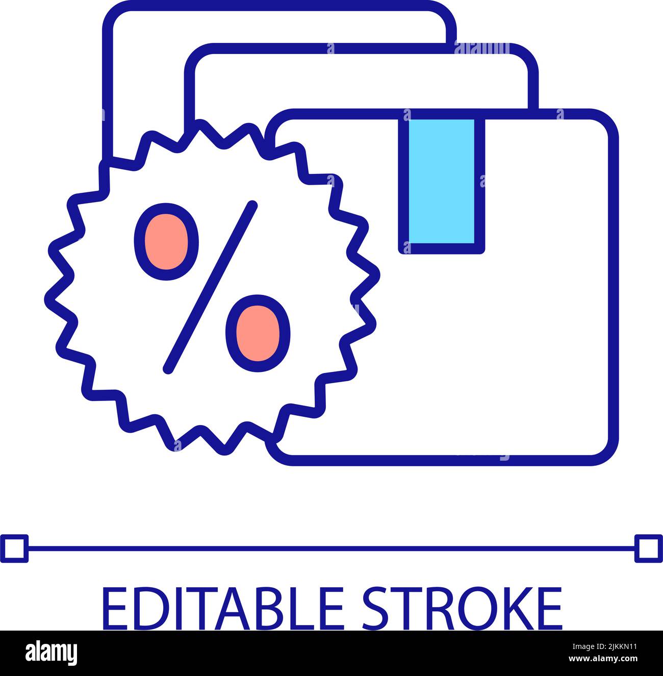 Discount coupons RGB color icon Stock Vector Image & Art - Alamy