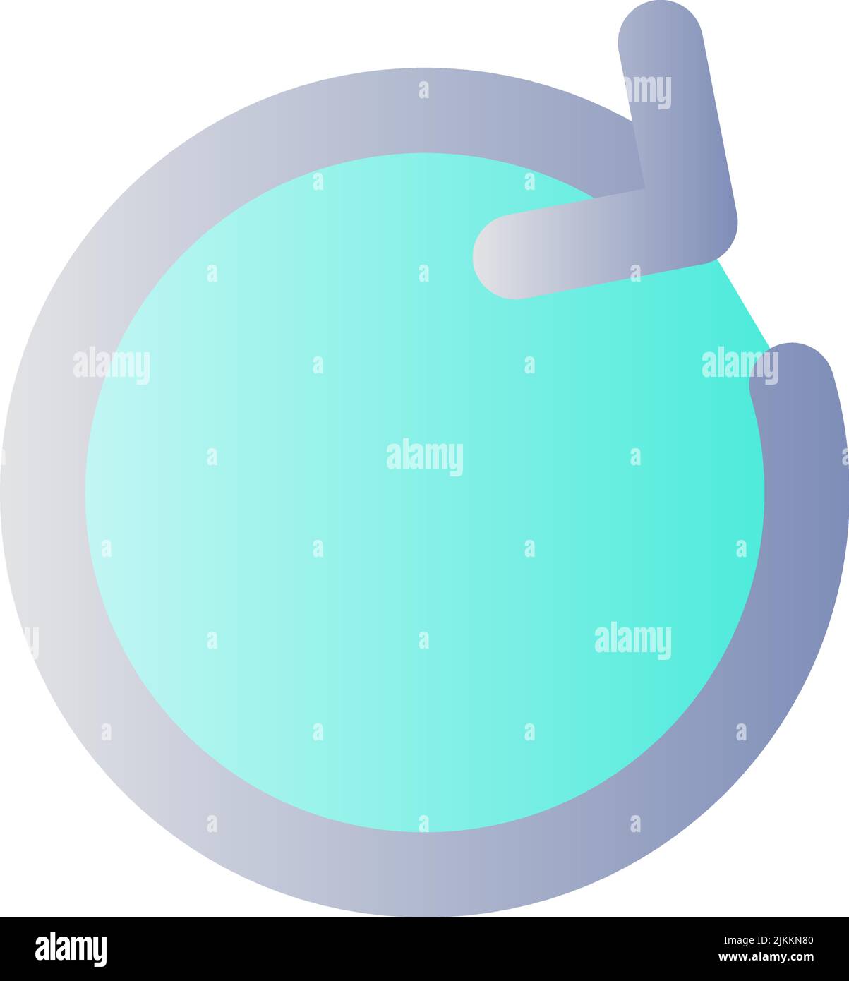 Repeat flat gradient color ui icon Stock Vector Image & Art - Alamy